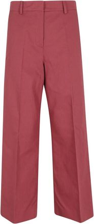Max Mara Femme, Pantalons, Rouge, Taille: 48 FR Zircon Wide Pantalons