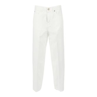 BRIGLIA 1949 Femme, Pantalons, Blanc, Taille: 38 FR Pantaloni
