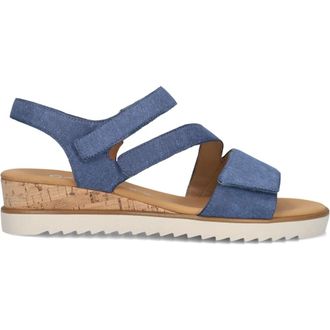 Gabor Blaue Ledersandalen - - Shoes - Damen - Blau - 38 1/2 EU