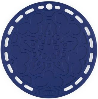 LE CREUSET Le Creuset Untersetzer Tradition aus Silikon, Hitzebeständig bis 250°C, Ø 20 cm, Azure, 93007300220000