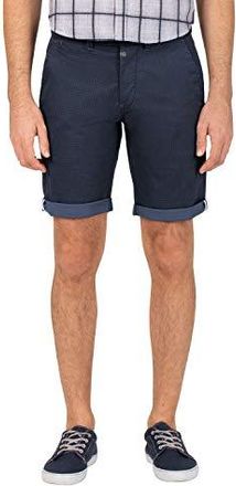 Timezone Slim Jannotz Short, Short Homme, Bleu (Navy Micro Point 3899), W31 (Taille Fabricant: 31)