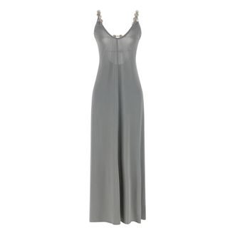 Eres Eres, Femme, Robes, Gris, Taille: 40 FR Robe Longue Sculpturale
