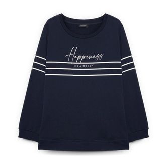 Fiorella Rubino Damen, Sweatshirts & Hoodies, Blau, SGr&ouml;&szlig;e