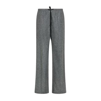 Forte_Forte Graue Wollhose mit weitem Bein - - Trousers - Damen - Grau - M
