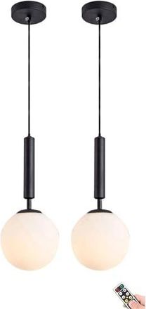 Generic Lampe suspendue &agrave; piles avec ampoule rechargeable &agrave; intensit&eacute; variable et programmable, lustre d&eacute;clairage de plafond suspendu aliment&eacute; par batterie no