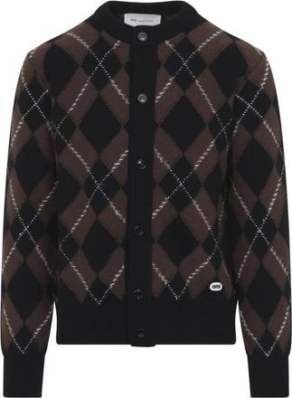 Ami Rundhalsausschnitt Cardigan - - Knitwear - Herren - Braun - XL