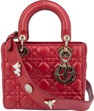 Dior Crossbody Bags - Christian Dior Quilted Leather ABC Lady Dior Handb - Gr. unisize - in Braun - f&uuml;r Damen