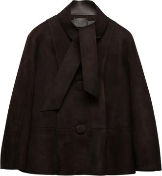 Prada Jacke aus Wildleder - Braun