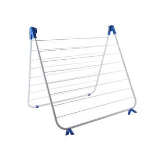 axentia Badewannen-Wäscheständer, ca. 10 m Trockenlänge, 66 x 64 x 14-120 cm, Weiß