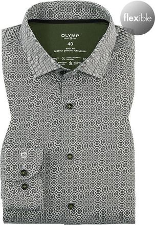 Olymp Herren Hemd grün Jersey