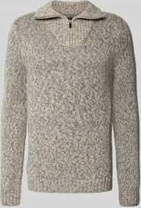 Ragman Strickpullover mit Troyer-Kragen