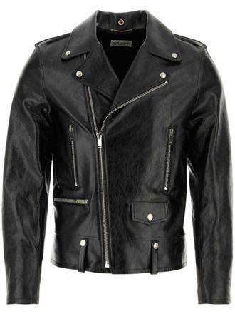 Saint Laurent Klassische Bikerjacke - Schwarz