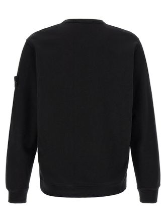 Stone Island Badge Sweatshirt - Black