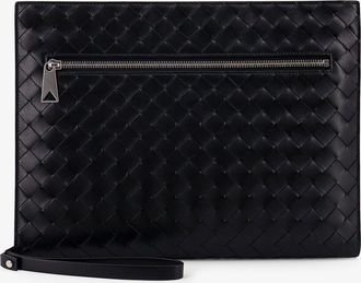 Bottega Veneta Avenue leather document case with Intrecciato motif - BOTTEGA VENETA - gender_Man
