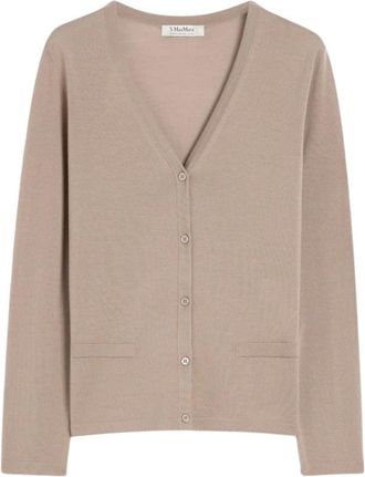 Max Mara Femme, Pulls, Beige, Taille: 40 FR Kenya Cardigan