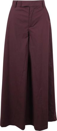 Federica Tosi Femme, Pantalons, Violet, Taille: 38 FR Pantalon ample
