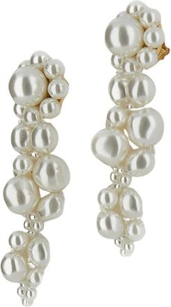 Simone Rocha Femme, Accessoires, Blanc, Taille: ONE Size Boucles doreilles pendantes