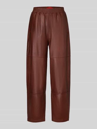 Max & Co. Regular Fit Lederhose aus Schafnappa mit Gummibund