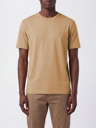 HUGO BOSS Herren-T-Shirt aus Baumwolle mit Rundhalsausschnitt und Logo-Stickerei
