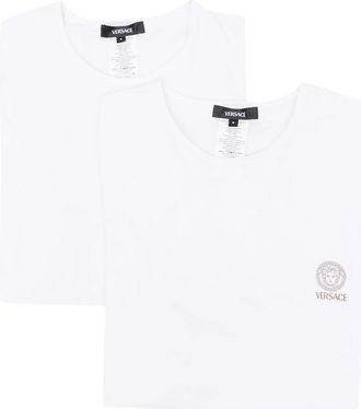 Versace lot de 2 t-shirts imprim&eacute;s