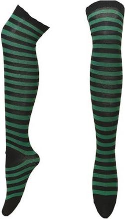 Generico Chaussettes hautes au genou ray&eacute; style sportif pour femme (2 paires), Sock 2, Taille Unique