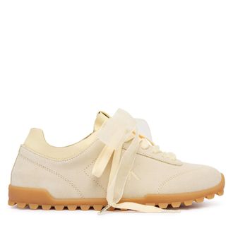 Calvin Klein Sneakers Calvin Klein Low Profile Run Mg Sue Db Laces HW0HW03150 Gelb