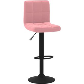 vidaXL Barhocker Rosa Samt vidaXL