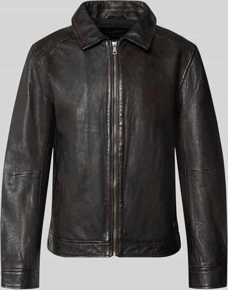 Mauritius Lederjacke mit Kentkragen Modell VENCHO