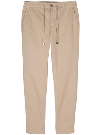 PESERICO pantalon à taille élastiquée - Tons neutres