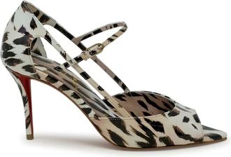 Christian Louboutin Hohe Schuhe - Rose Patent Open Miss Z Strap 80 Pumps - Gr. 36 (EU) - in Rosa - f&uuml;r Damen