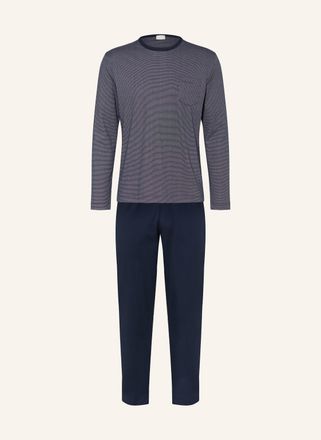 Mey Mey Schlafanzug Serie Struktur blau