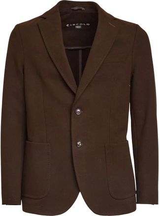 Circolo 1901 Homme, Costumes, Brun, Taille: L Light Fleece Blazer