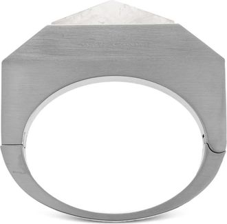 Rick Owens bracelet serti de cristaux - Argent