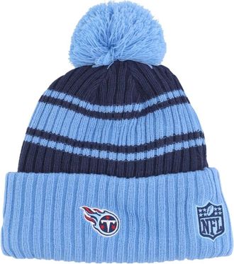 New Era Tennessee Titans Pom Pom Beanie Hat - - Accessories - Herren - Blau - ONE SIZE
