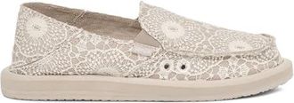 Sanuk Femme Donna Crochet Semelle de Mocassin, Blanc Flocons davoine 1, 38 EU