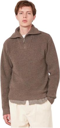 Officine G&eacute;n&eacute;rale Pull Tarek - Homme - Pulls - Brun - Taille: 2XL
