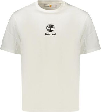 Timberland Small Logo Print Stack Logo Short Sleeve Tee - - Tops - Herren - Wei&szlig; - S