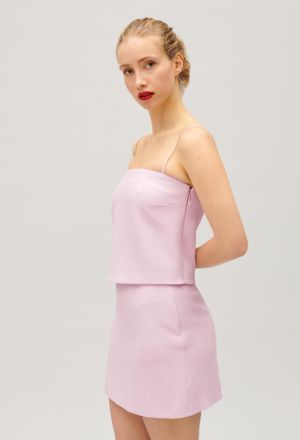 Claudie Pierlot Kurzes Tweed-Top