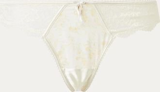 Lounge String Lila - Jaune Floral - XXL
