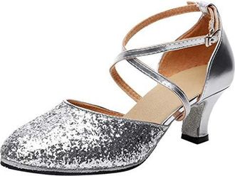 Generico Chaussures de danse latine pour femme - Chaussures de danse latine pour femme - Chaussures de danse latine pour femme - Noir - Chaussures de danse pro