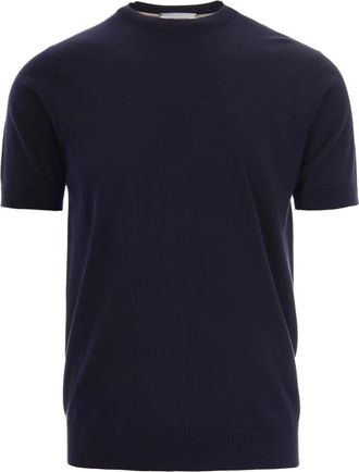 Paolo Pecora Homme, Tops, Bleu, Taille: 3XL Maglia Girocollo