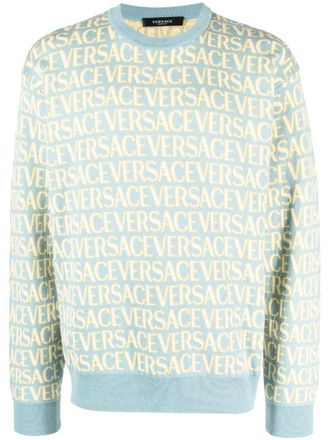 Versace pull Versace Allover - Bleu