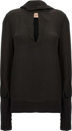 Le Twins Bluse - Schwarz