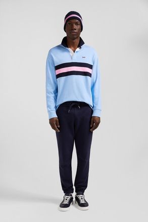 Eden Park Maillot Manches Longues En Coton Ciel Brod&eacute; Coupe Relaxed