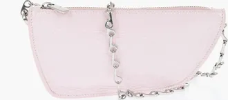 Burberry Glossy Leather Bag MICRO SHIELD SLING with Chain Strap Burberry