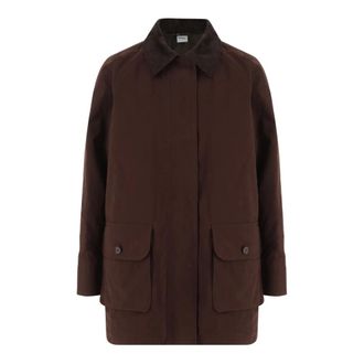 Aspesi Jacke aus Baumwollmischung mit Kontrastkragen - - Jackets - Damen - Braun - XS