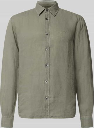 Boss Orange by Hugo Boss Regular Fit Freizeithemd aus reinem Leinen Modell RELEGANT