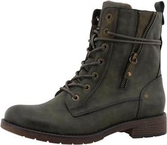 Mustang Jeans Bottines Femme 15M0052001, Pointure:40 EU, La Couleur:Vert