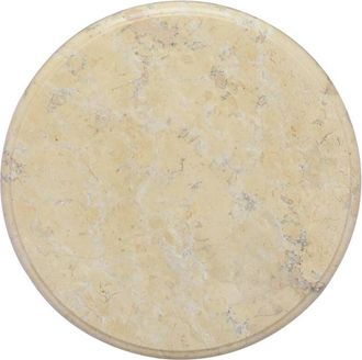 vidaXL Dessus de table Cr&egrave;me &Oslash;40x2,5 cm Marbre