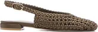Stuart Weitzman Femme, Chaussures, Vert, Taille: 38 1/2 EU Marina Flat Sling Back